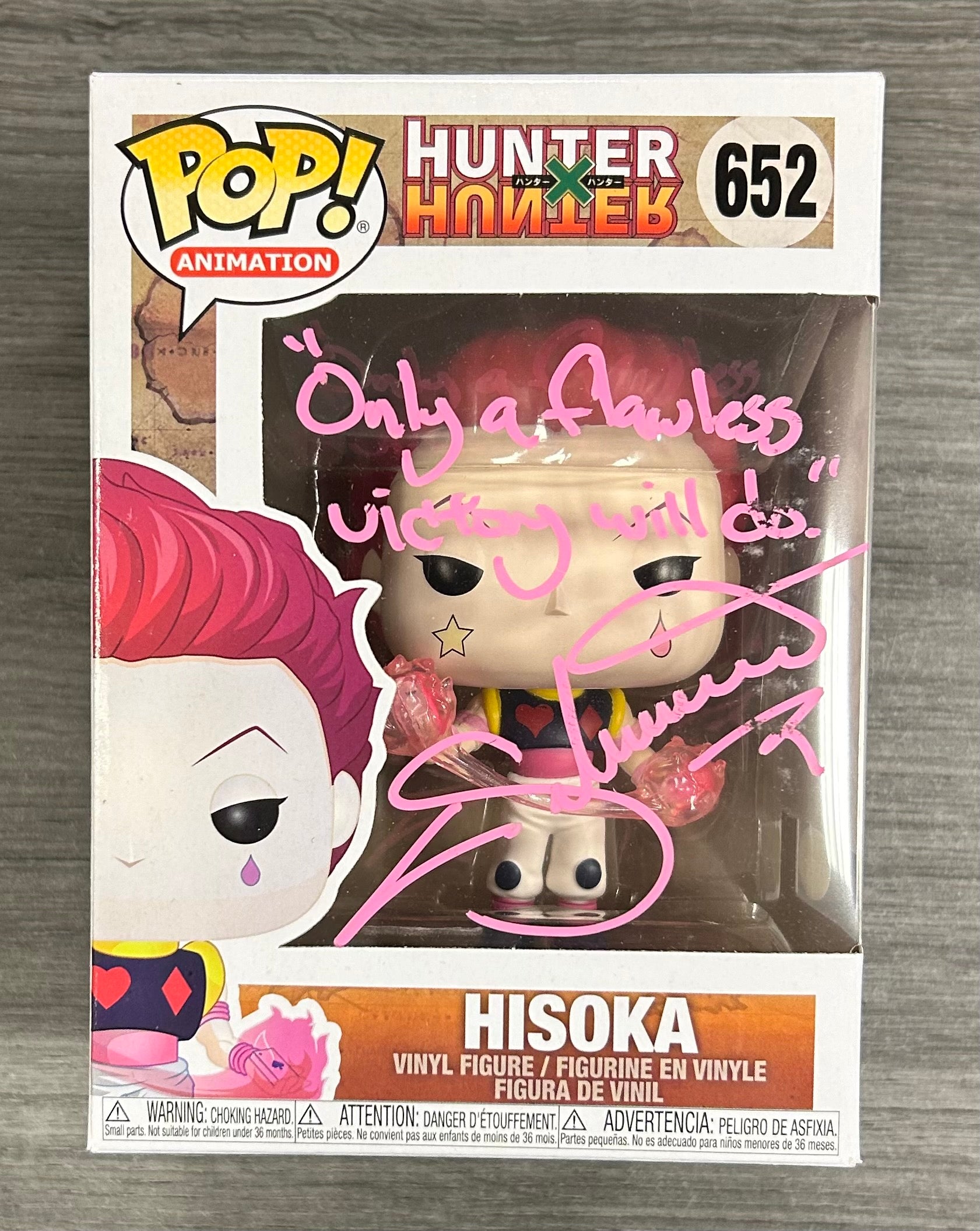 Signed Hisoka Vinyl Funko Pop 652 – Freddy's Box